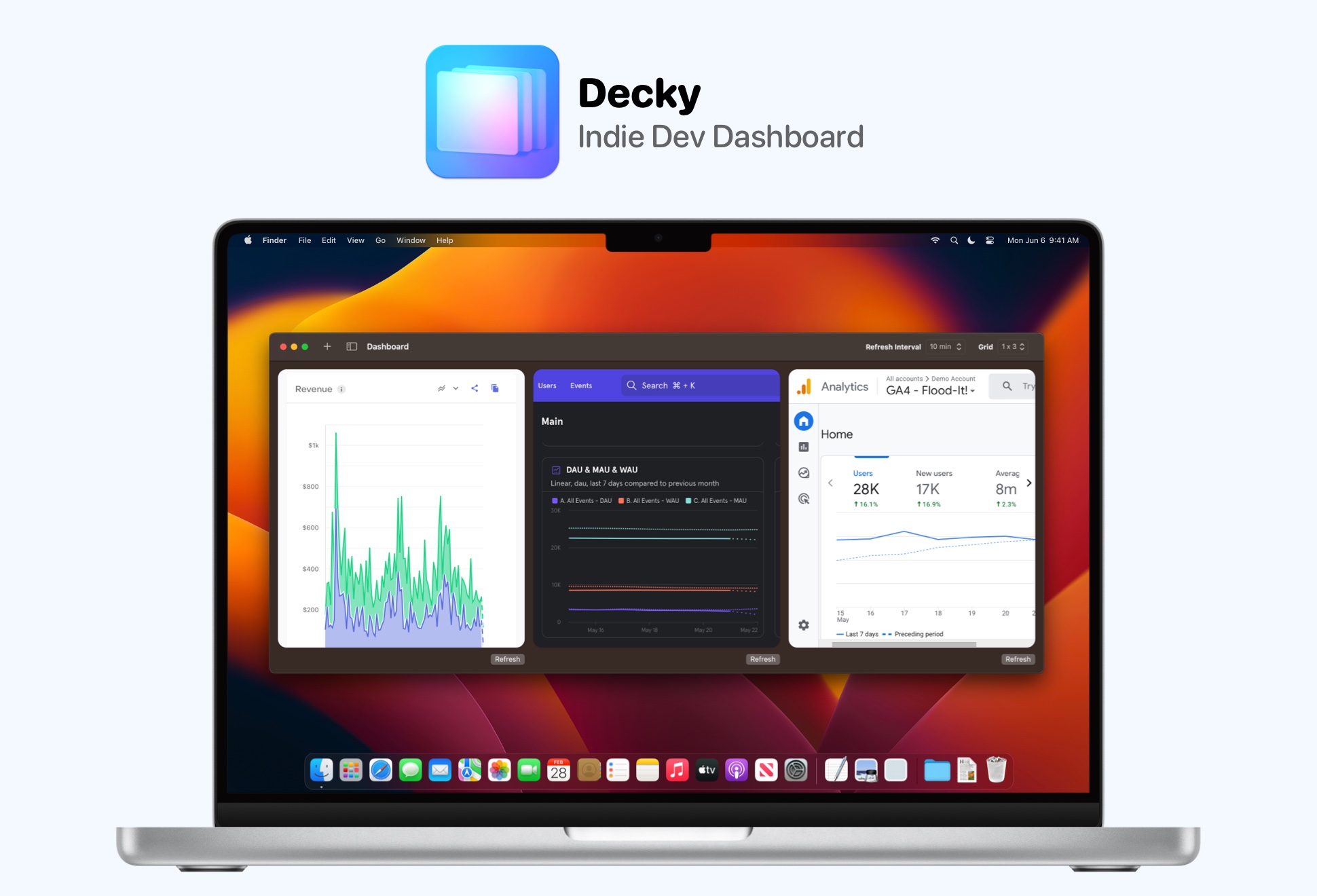 Introducing Decky - Indie Developer Dashboard - MoneyCoach