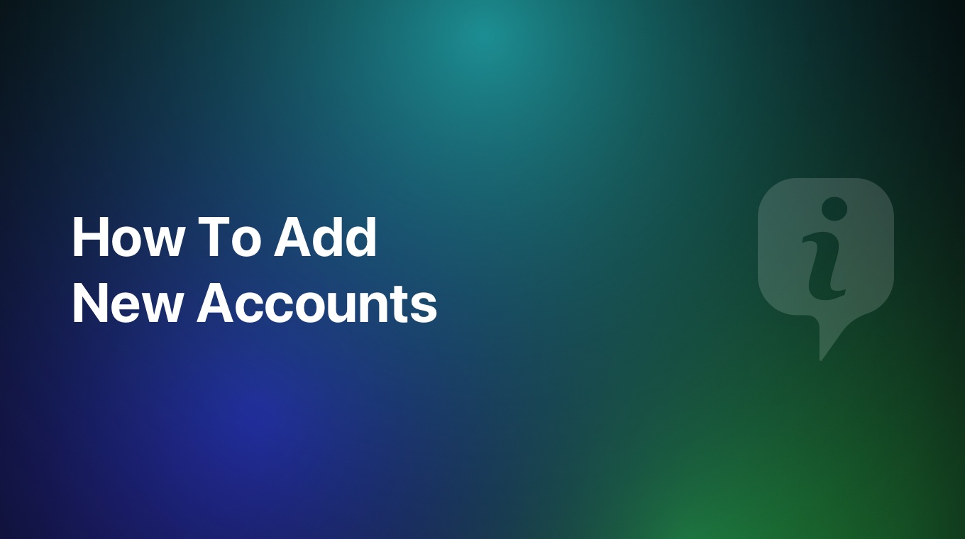 How To Add a New Account - MoneyCoach