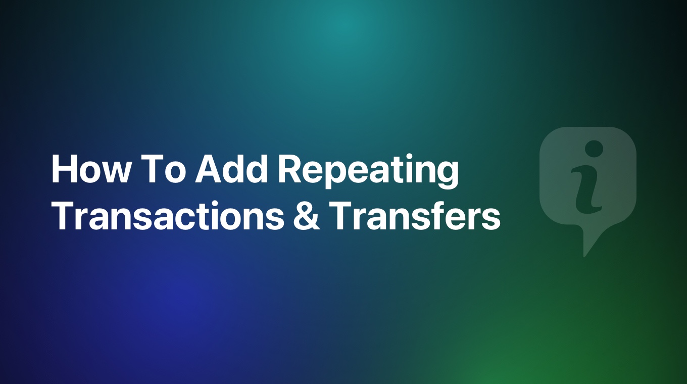 How To Add A Repeating Transaction & Transfer - MoneyCoach