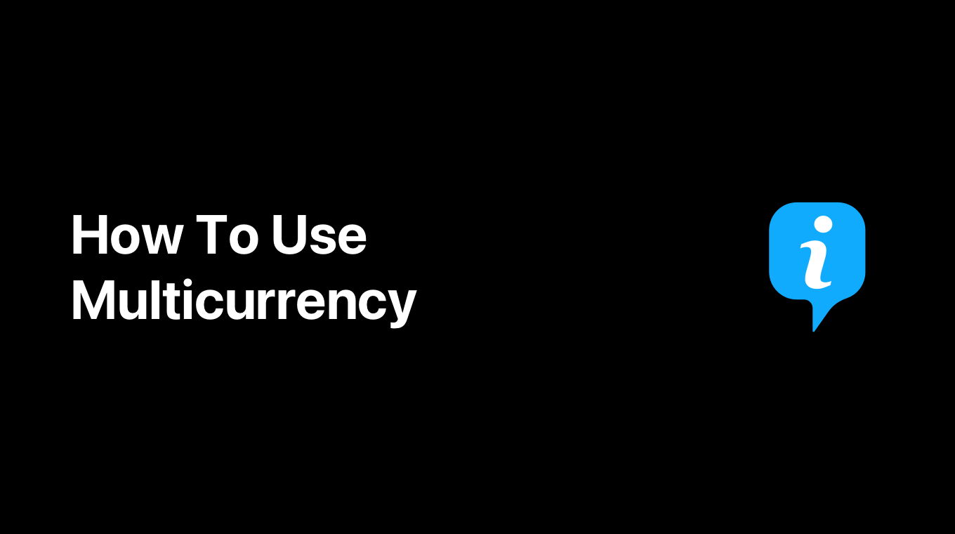 How To Use Multi Currency - MoneyCoach